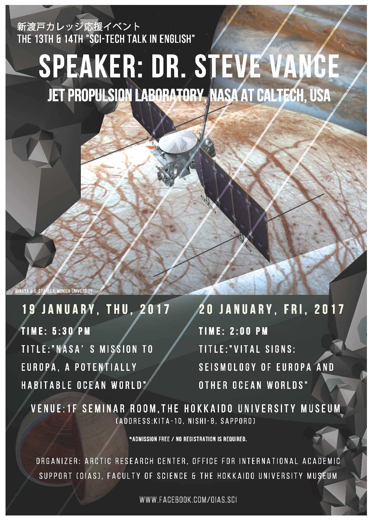 The 13th and 14th “Sci-Tech Talk in English” | Hokkaido University